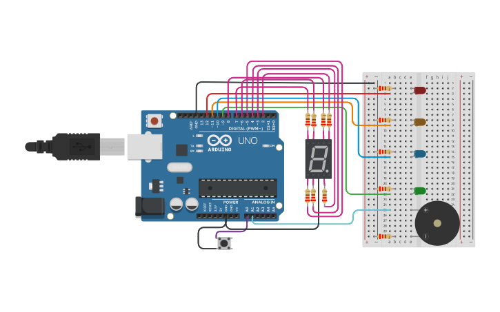 Circuit design DOJO-2 | Tinkercad