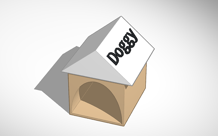3D design Dog house - Tinkercad