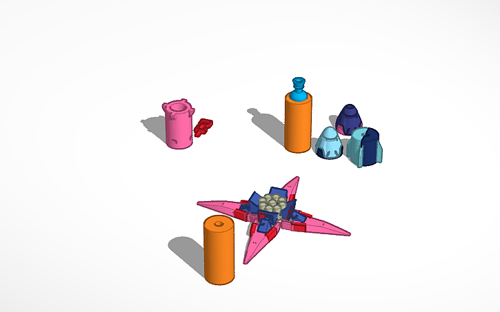 3D design smoll-falcon9-engines - Tinkercad