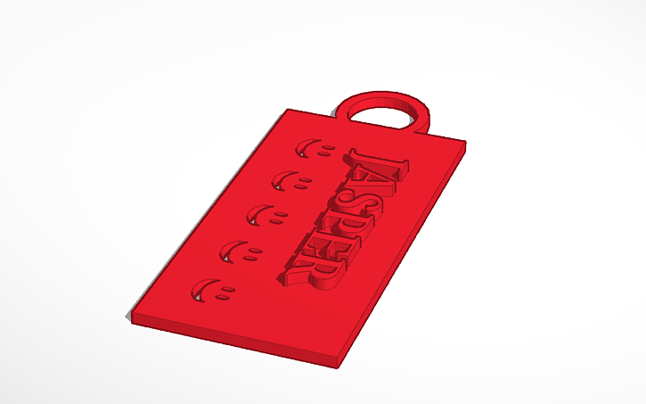 3D design Jasper smile keychain | Tinkercad