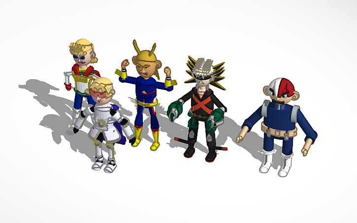3D design My Hero Academia - Tinkercad