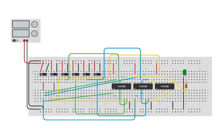 Circuit design 4X1 MUX | Tinkercad