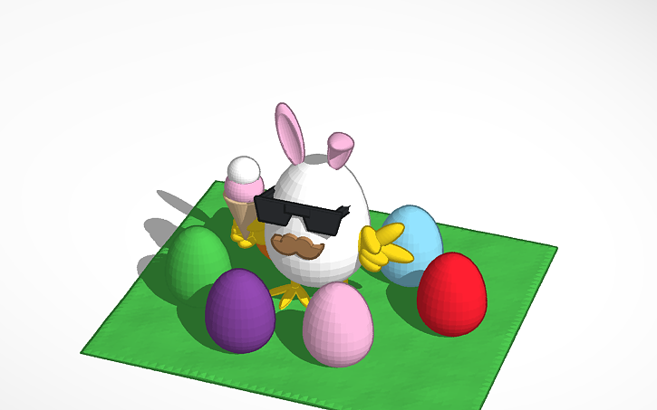 3D design EASTER - Tinkercad