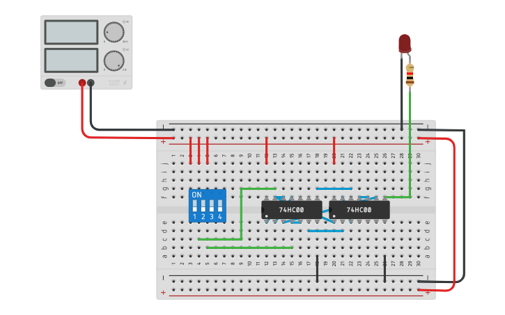Circuit Design Using Nand Gate Tinkercad