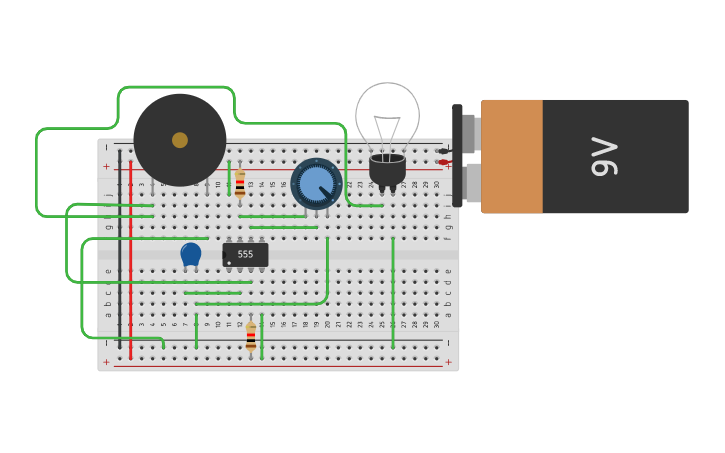 Circuit Design Mosquto Repelent Using 555 Timmer Tinkercad