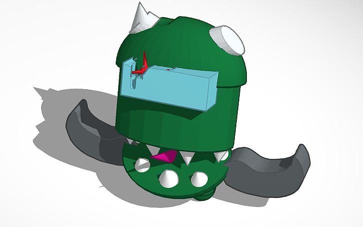 3D design Green Impostor Parasite FNF - Tinkercad