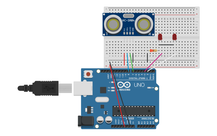 Circuit design Distance Sensor_Víctor | Tinkercad