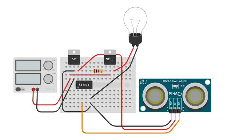 Circuit design Tugas UTS - Robotika | Tinkercad