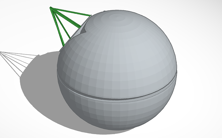 3D design death star - Tinkercad