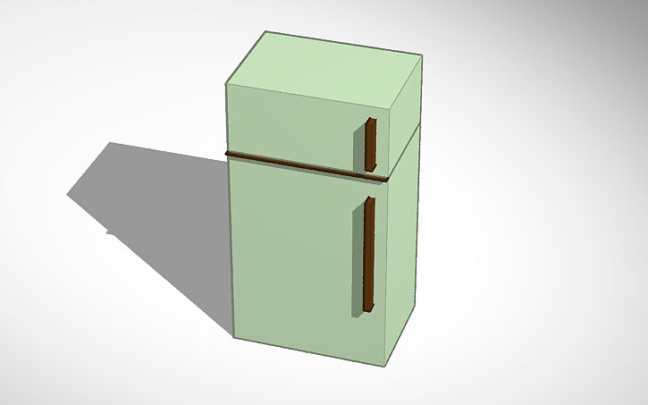 3D design Refrigerator - Tinkercad