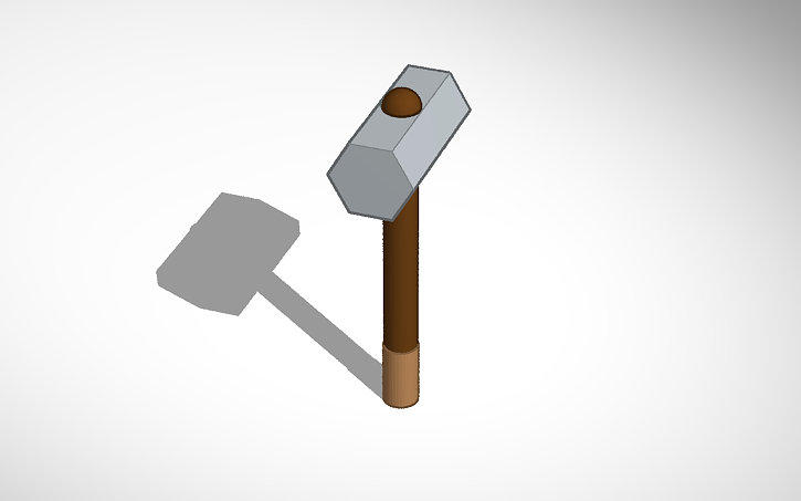 3D design Hammer - Tinkercad