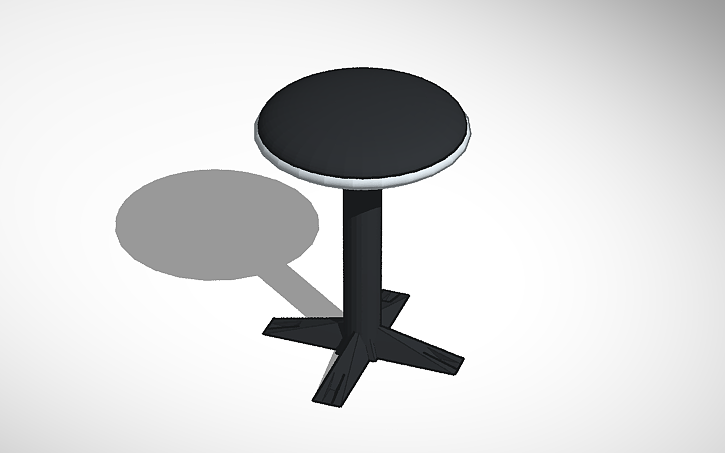 3D design Bar Stool - Tinkercad