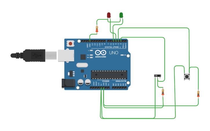 Circuit design PRÁCTICA ARDUINO CON TINKERCAD 2 2 - Tinkercad