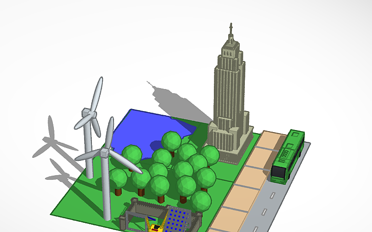 3D design City (P.B.L. Project) | Tinkercad