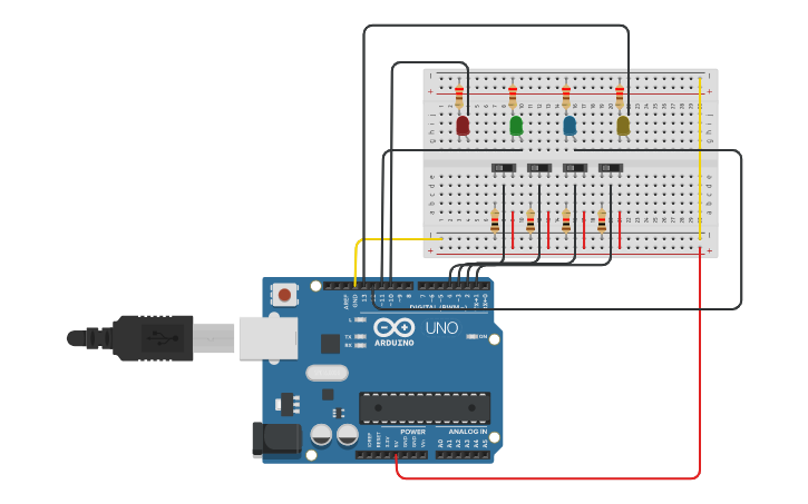 Circuit design Multiplexor - Demultiplexor - Tinkercad
