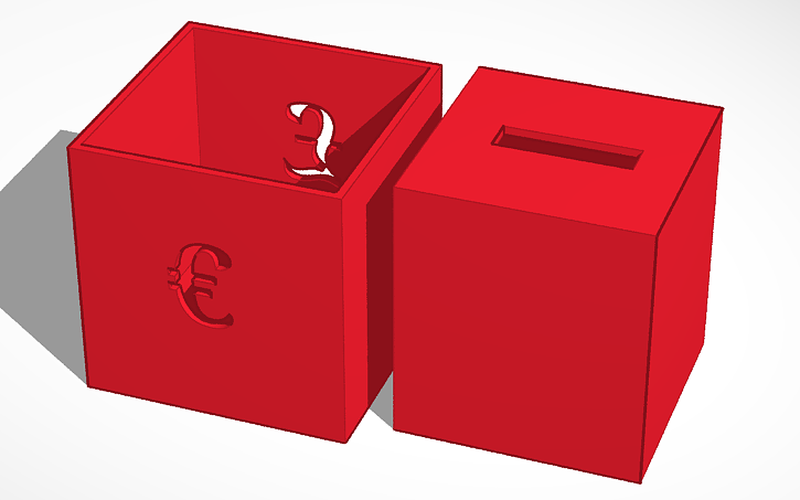 3D design Money box | Tinkercad
