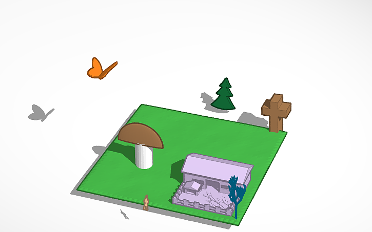 3D design Butterfly | Tinkercad