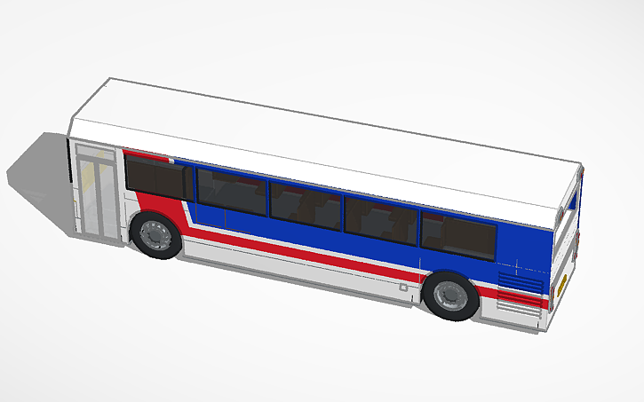 3D design Diesel Single Decker Bus - Network SouthEast branding - Tinkercad