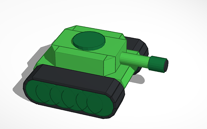 3D design tank - Tinkercad