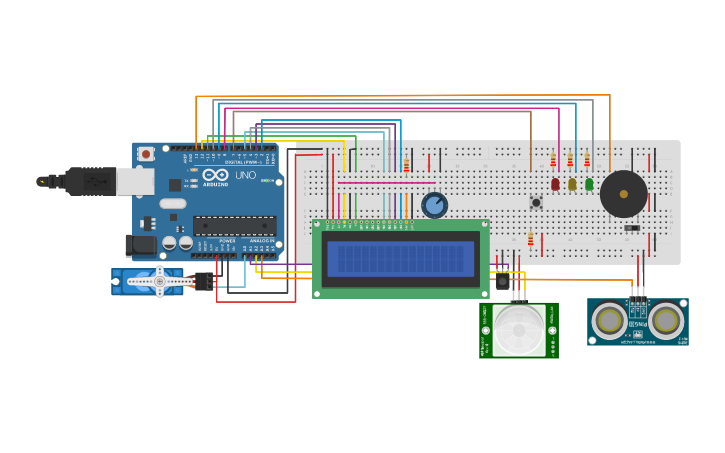 Circuit Design Assignement Smart Gate Lock Tinkercad 0863