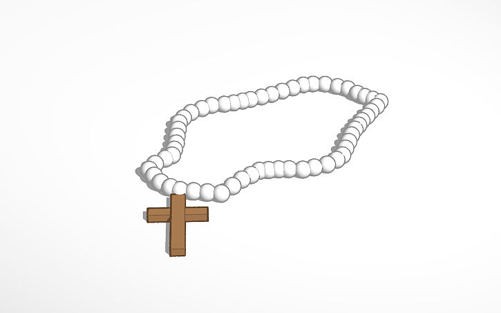 3D design rosary beads - Tinkercad