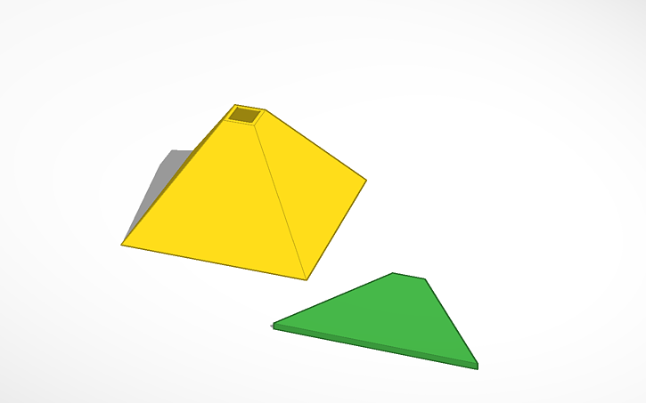 3D design 3D Projection Pyramid - Tinkercad