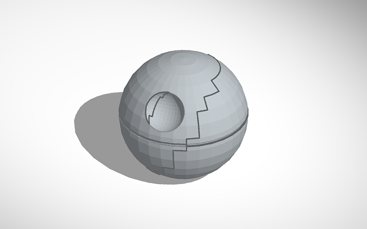 3D design death star - Tinkercad