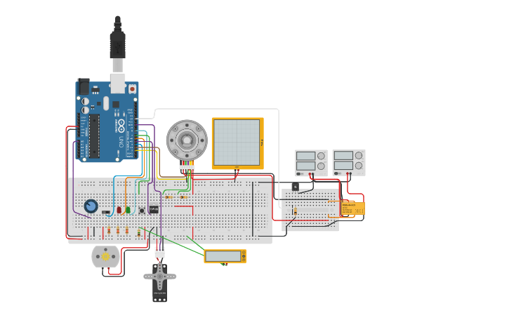 Circuit design Encoder - Tinkercad