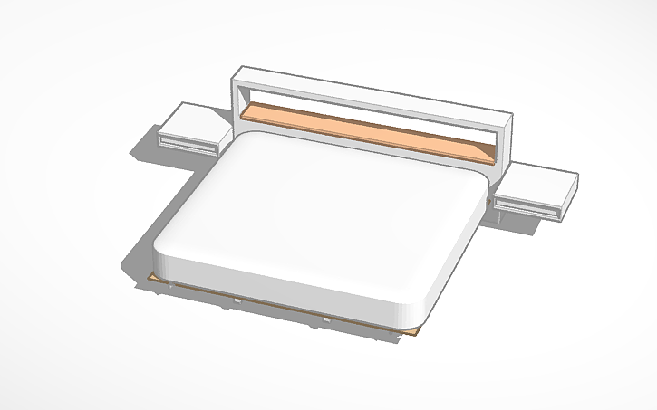 3D design bed - Tinkercad