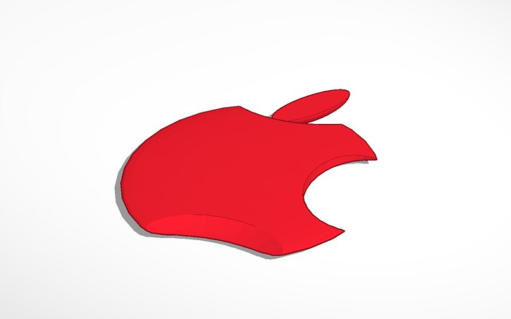 3D design Apple Symbol - Tinkercad