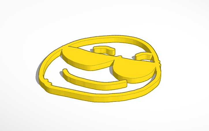 3D design Scribble cool emoji | Tinkercad