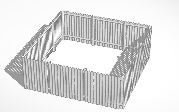 3D design Cory fence - Tinkercad
