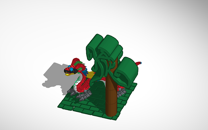 3D design a scarlet macaw dragon | Tinkercad