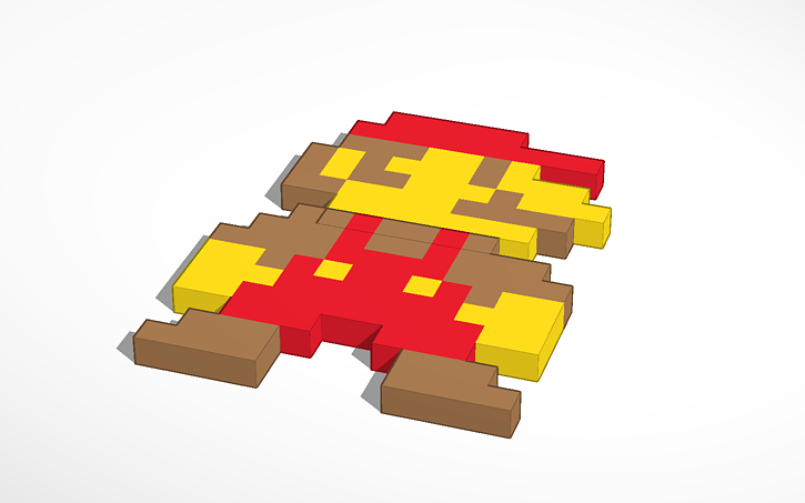 3D design MARIO BROS - Tinkercad