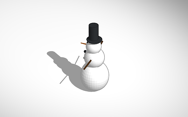 3D design Snowman | Tinkercad