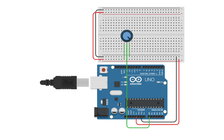 Circuit design pH sensor - Tinkercad