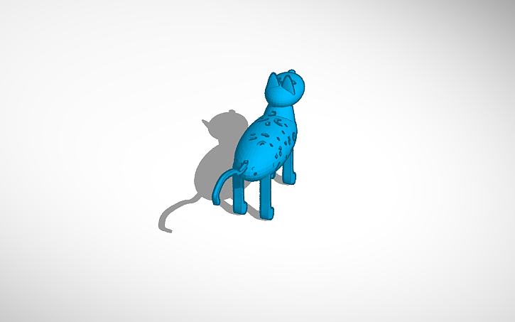 3D design Snow Leopard - Tinkercad