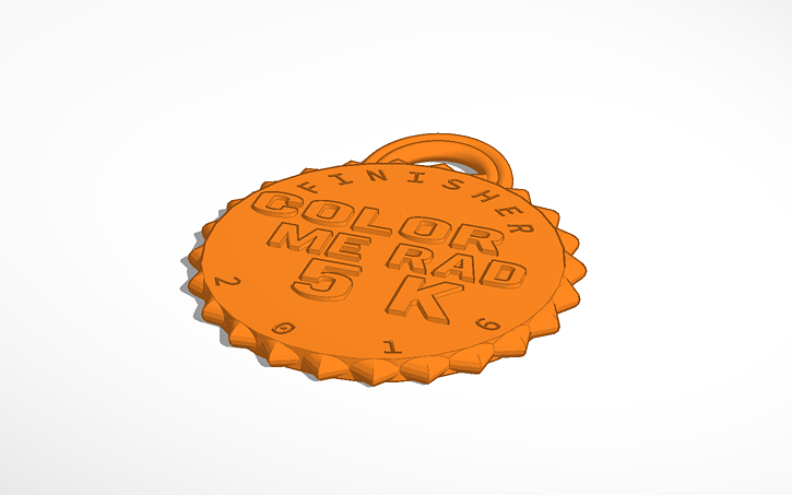 3D design BADGE COLOR ME RAD | Tinkercad