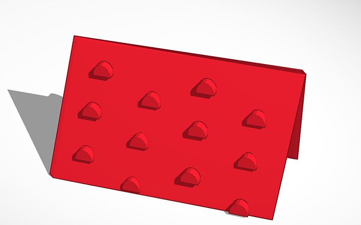 3D design Copy of rock climbing wall - Tinkercad