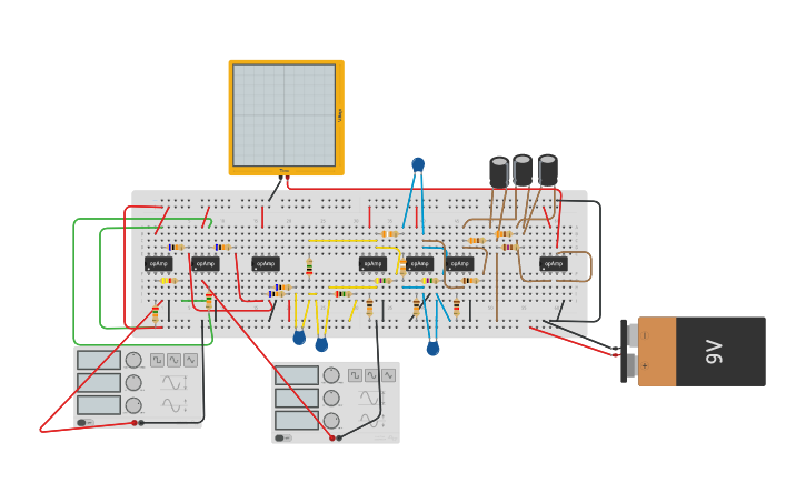 Circuit design ECG - Tinkercad