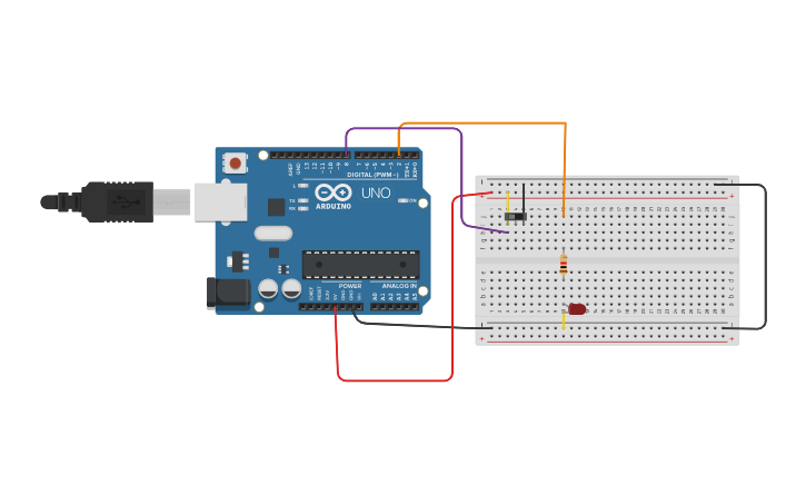Circuit design Interruptor con arduino - Tinkercad
