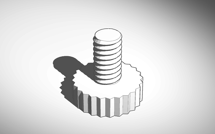 3D design bolt - Tinkercad