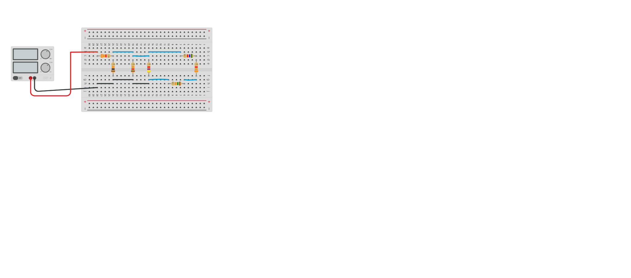 Circuit design Circuito 3 - Tinkercad