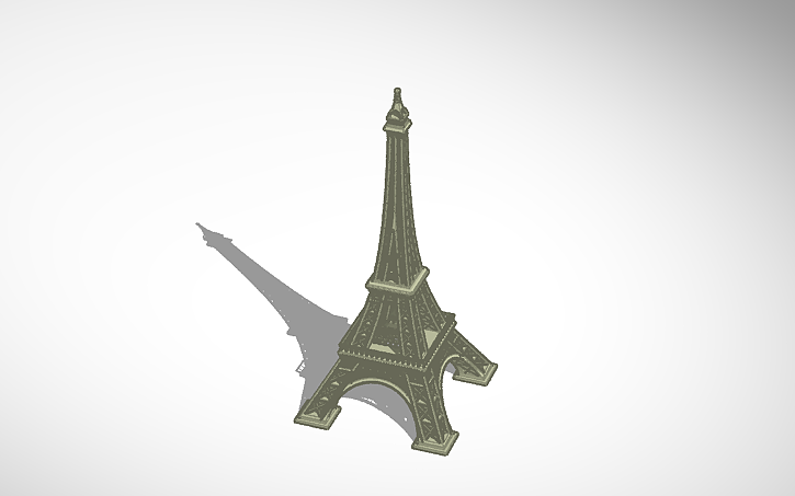 3D design eiffel tower - Tinkercad