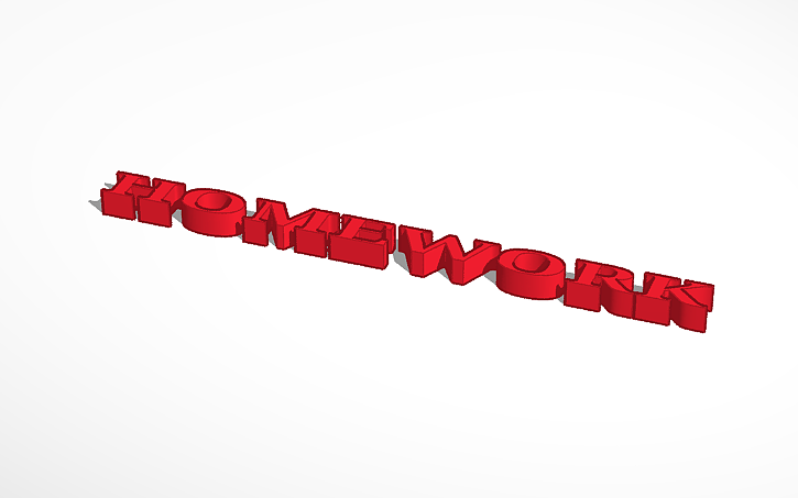 3D design sign - Tinkercad