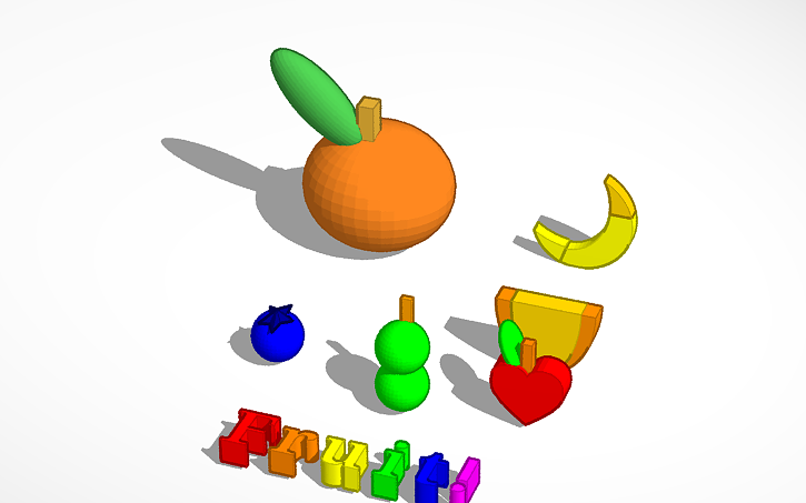 3D design Fruit! - Tinkercad