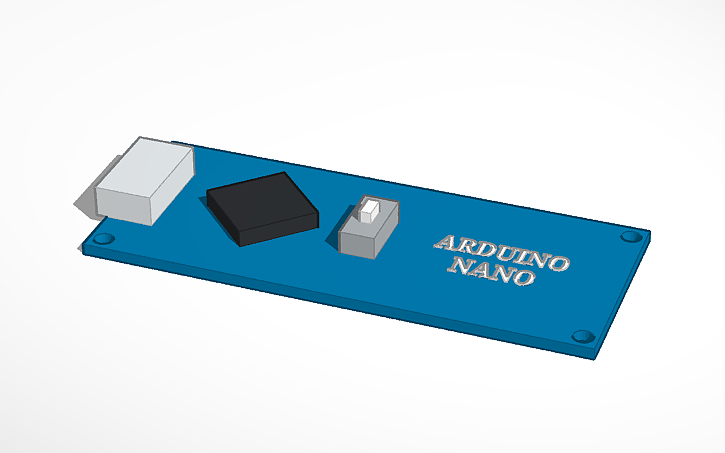 3D design Arduino Nano - Tinkercad