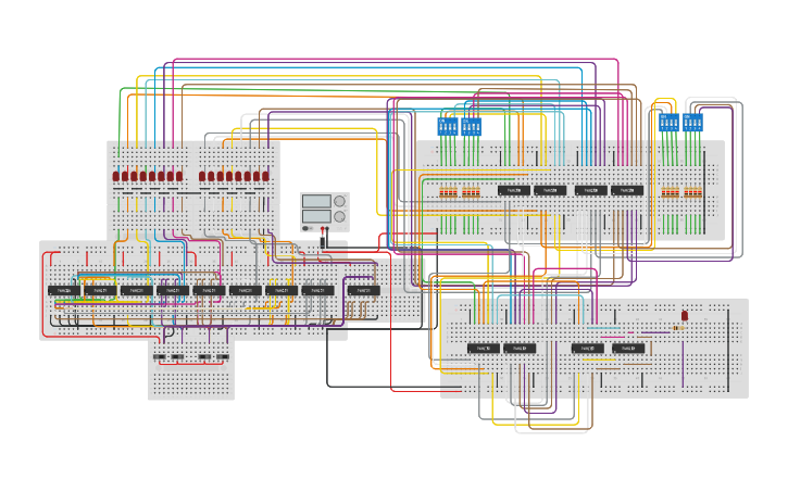 Circuit design Hex Game - Tinkercad