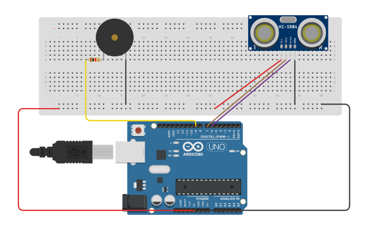 Circuit design reto musical | Tinkercad