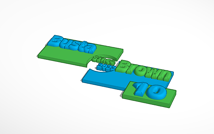 3D design My Logo of my profile | Tinkercad